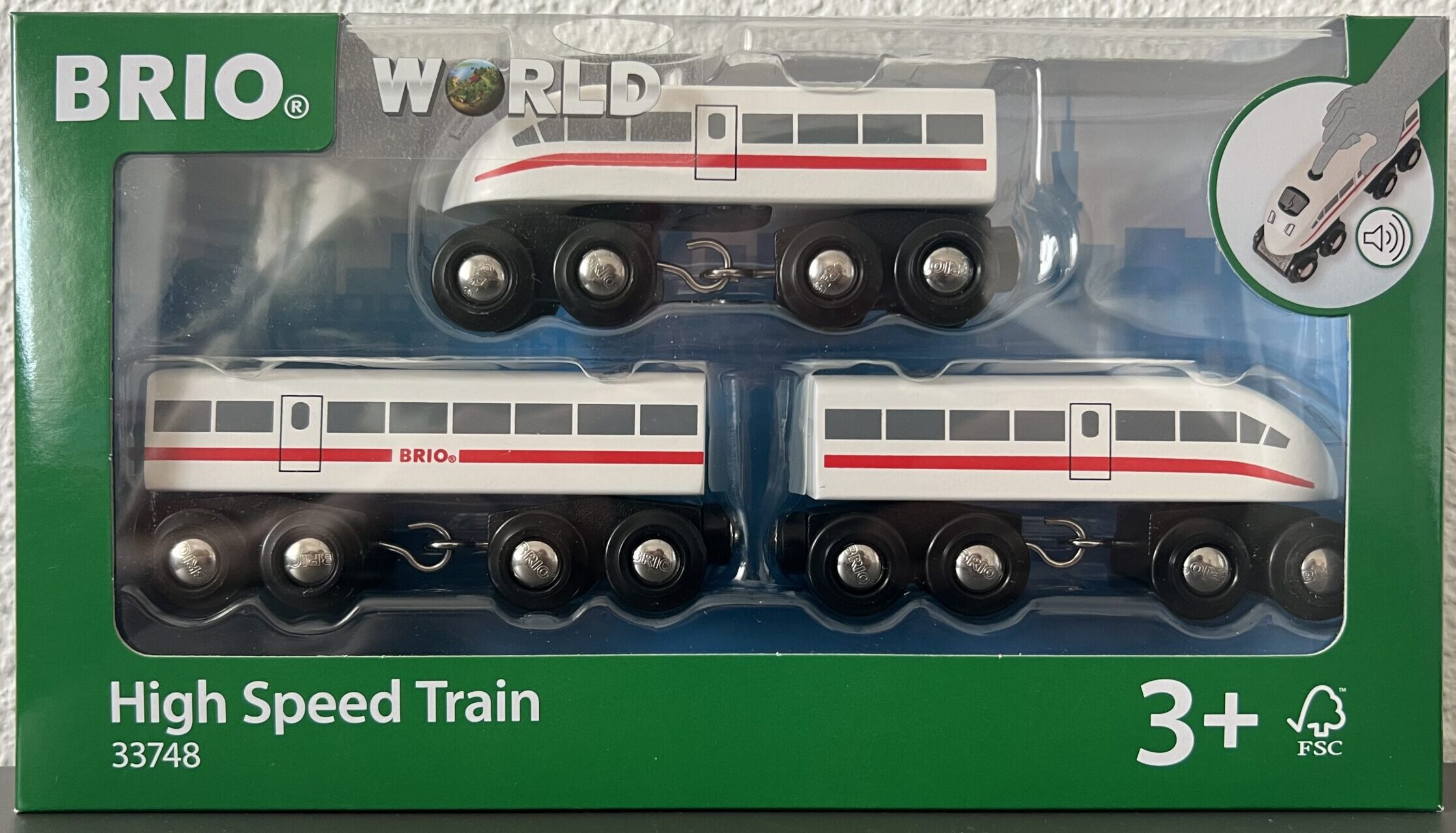 BRIO Schnellzug mit Sound (33748) - Miniatur Abenteuerwelten